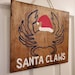 Beach Christmas Decor, Santa Claws, Coastal Christmas, Crab Sign ...