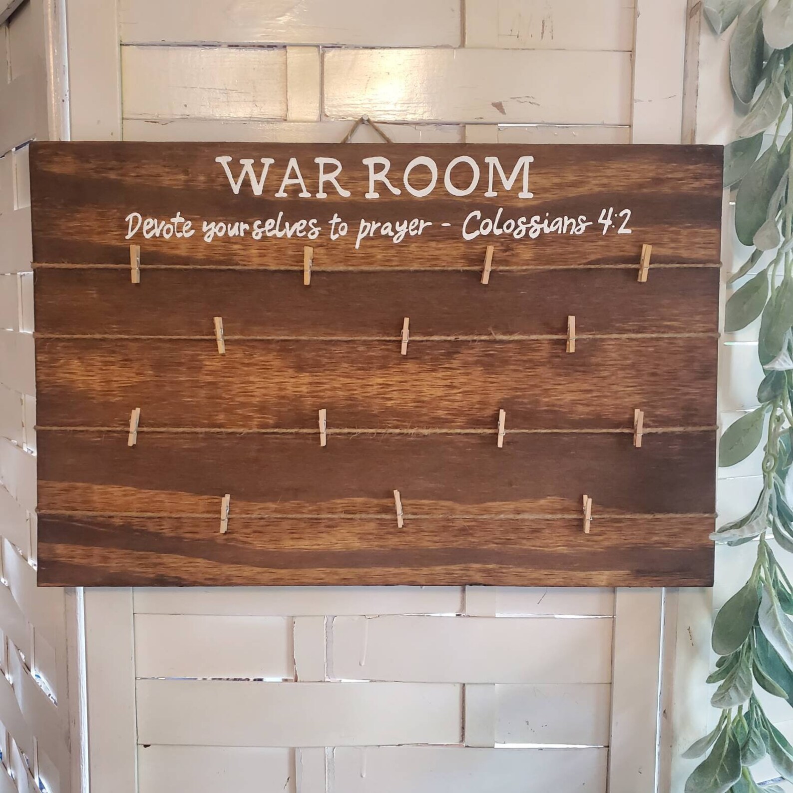 Prayer Board War Room Prayer Sign Christian Sign Bible - Etsy