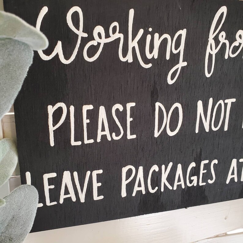 Working Do Not Disturb Sign Work at Home Door Sign Work at - Etsy