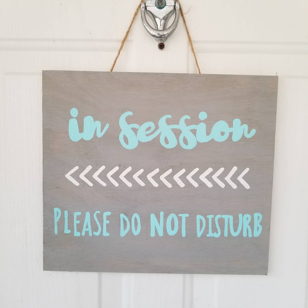 Do Not Disturb Sign, in Session, Office Sign, Therapist Sign, Door Sign ...