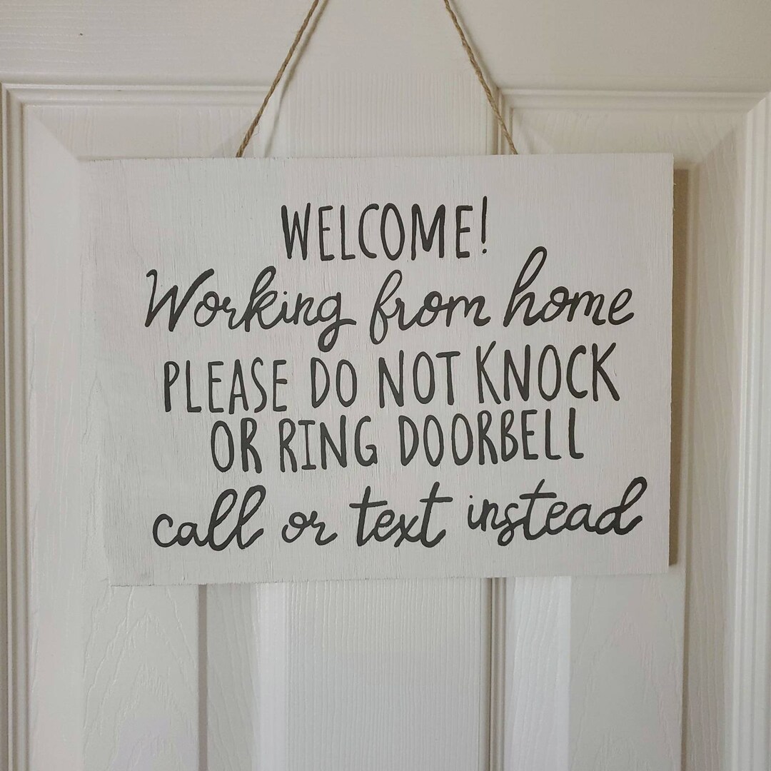 Working Do Not Disturb Sign, Work at Home Door Sign, Work at Home Mom ...
