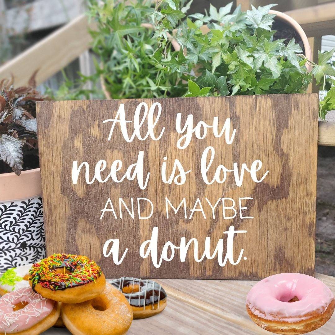Donut Sign, Donut Party Favor Sign, Donut Wedding Sign, Donut Birthday ...
