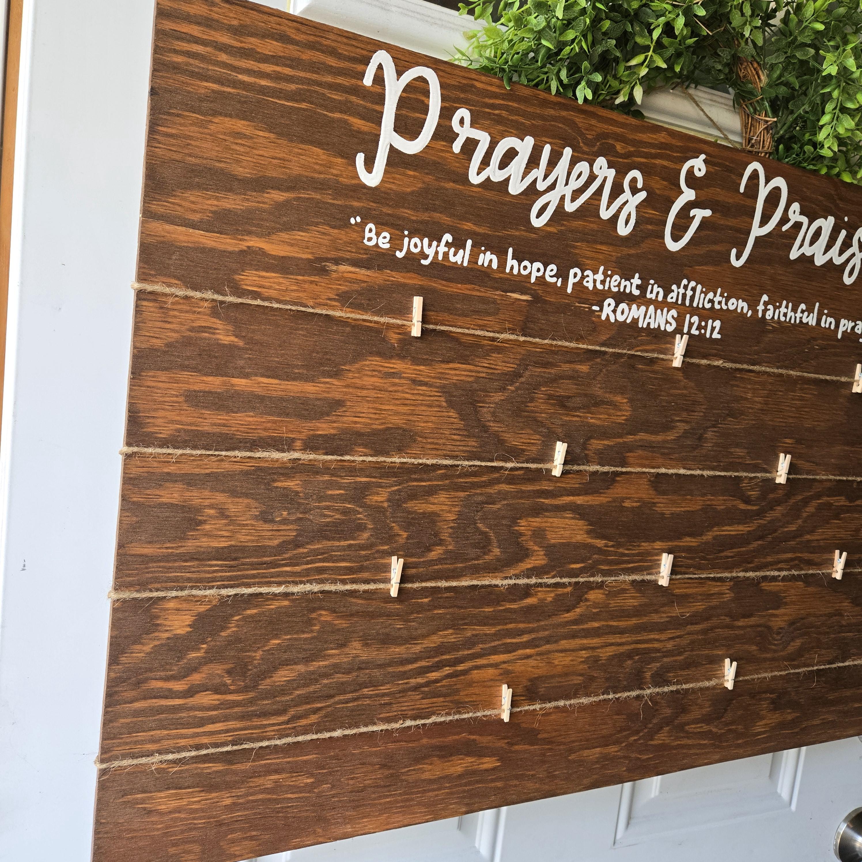 Custom Wooden Prayer Board: Christian Home Decor - Etsy