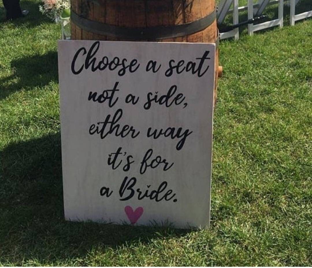 Lesbian Wedding Sign, LGBTQ Wedding Decor, Seating Wedding Sign ...