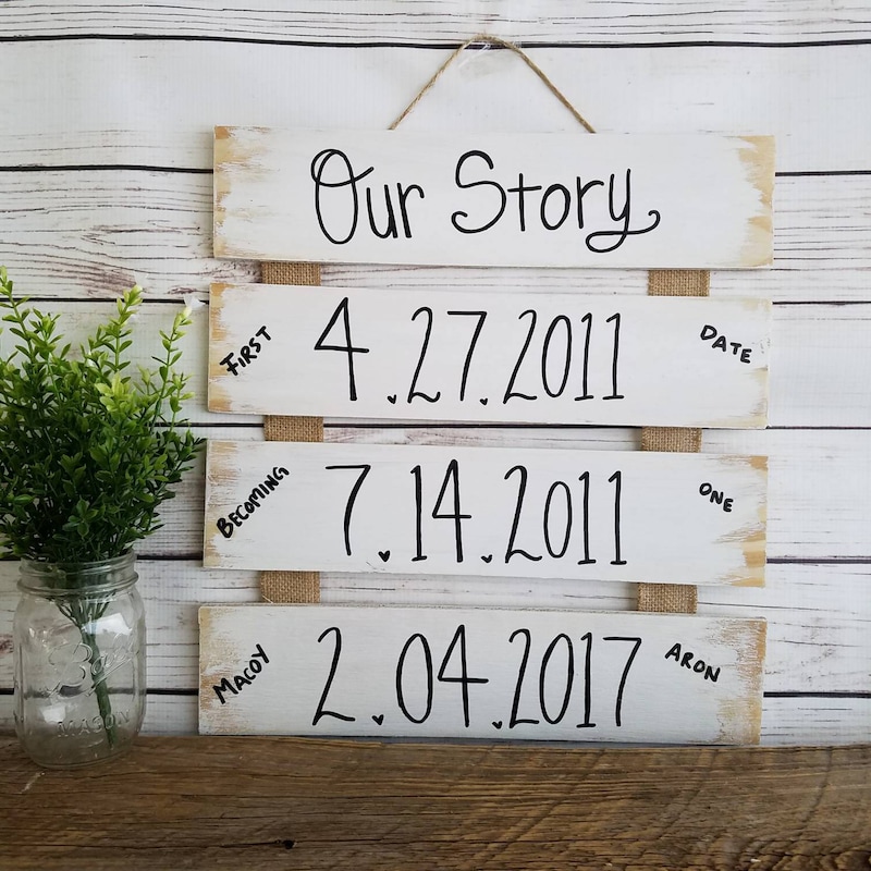 Our Story Sign - Etsy