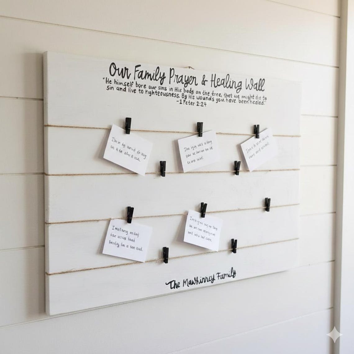 Custom Wooden Prayer Board: Christian Home Decor - Etsy