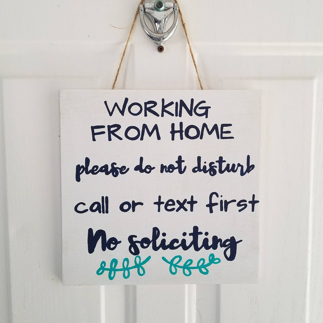 Working Do Not Disturb Sign, Work at Home Door Sign, Work at Home Mom ...