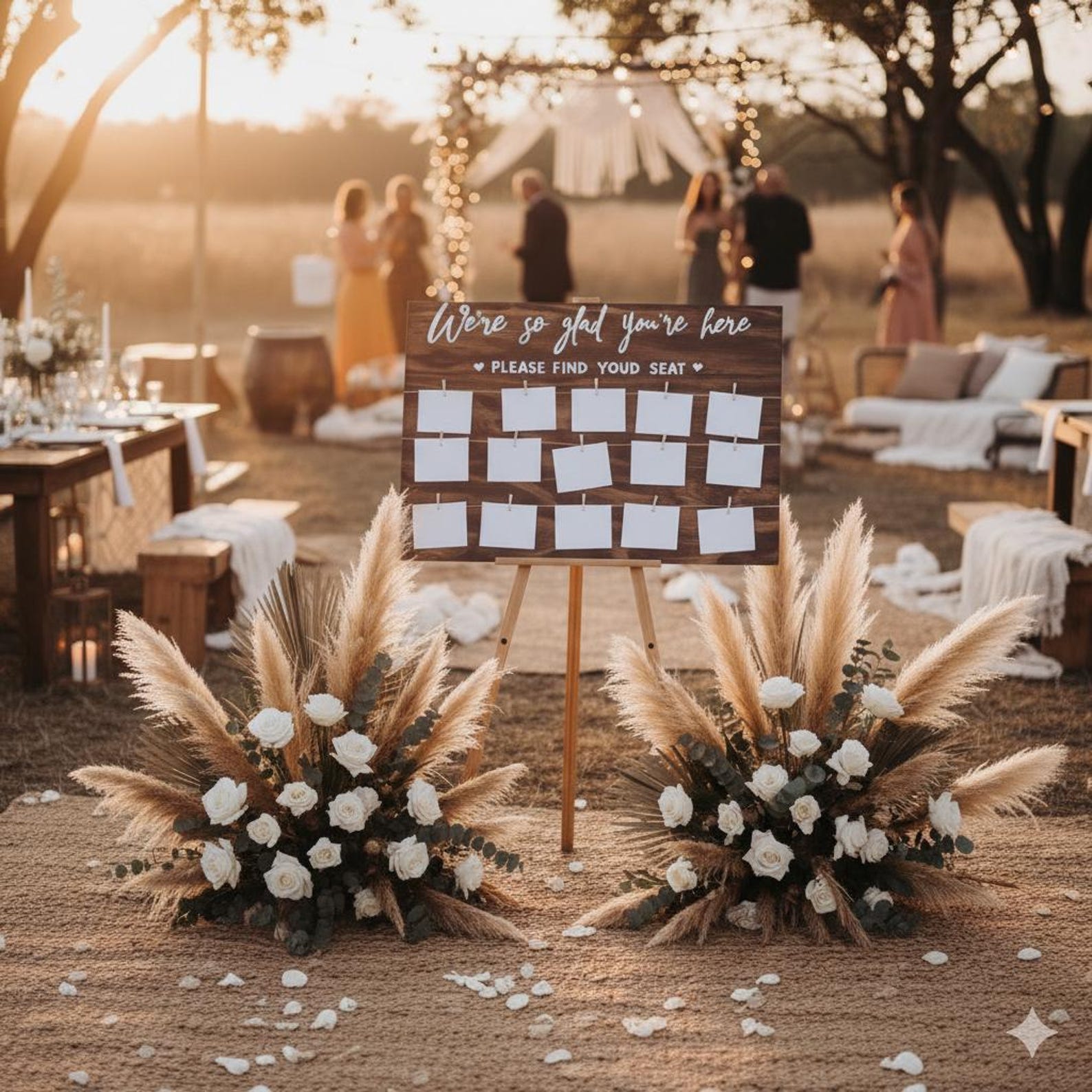 Custom Wedding Seating Chart Sign, Personalized Wooden Seating Display ...