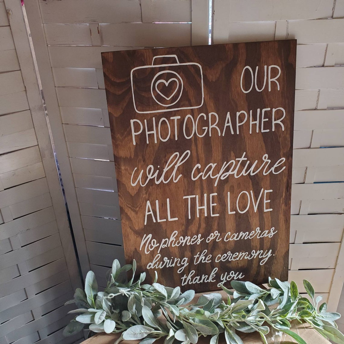 Unplugged Wedding Sign No Phones During Ceremony Sign No - Etsy