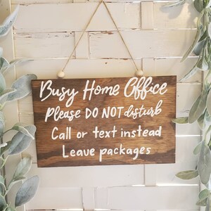 Home Office Sign, Working Do Not Disturb Sign, Work at Home Door Sign ...