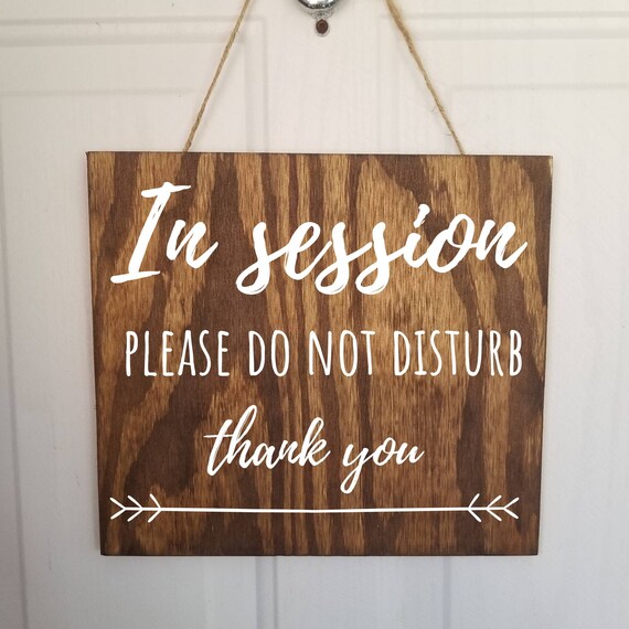 Do not disturb sign In session Office Sign Therapist Sign | Etsy