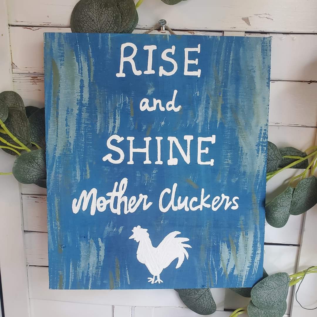 Funny Chicken Sign, Chicken Coop Decor, Country Sign, Coffee Sign ...