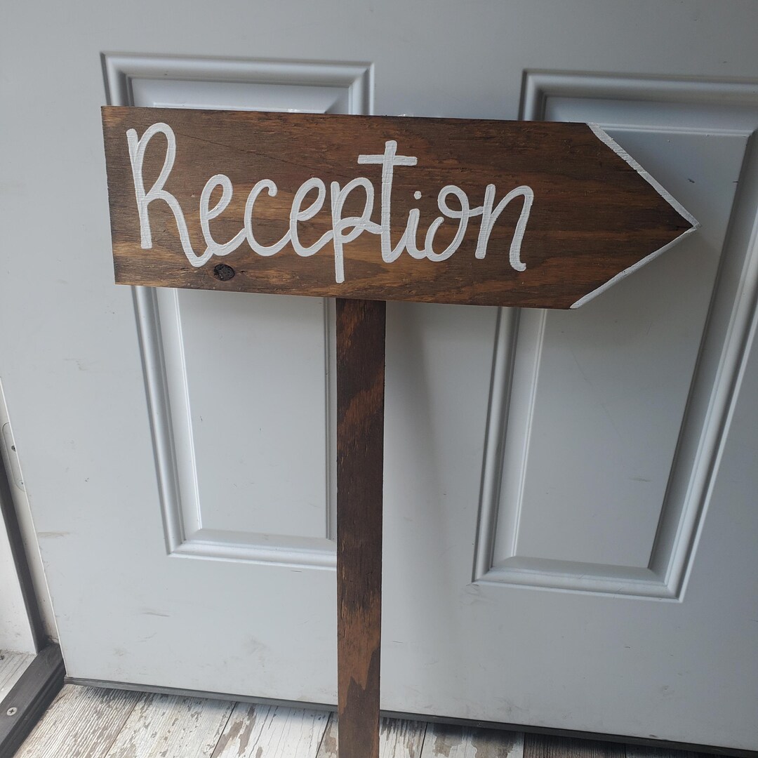 Custom Wedding Sign on Stake, Outdoor Wedding Decor, Ceremony Sign ...