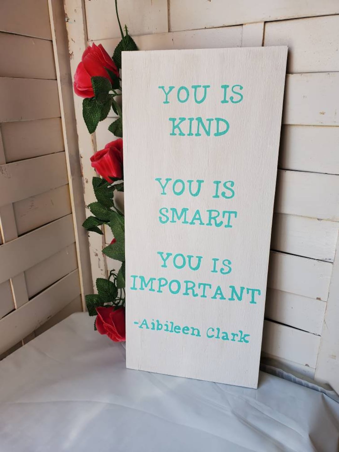 You is Kind, You is Smart, You is Important - THE HELP Quote - Wooden ...