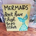 Mermaid Sign, Pool Tiki Bar Sign, Beach Sign, Beach Decor, Drinking ...