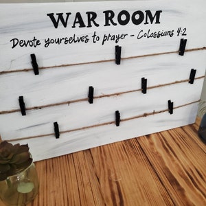 Prayer Board War Room Prayer Sign Christian Sign Bible - Etsy