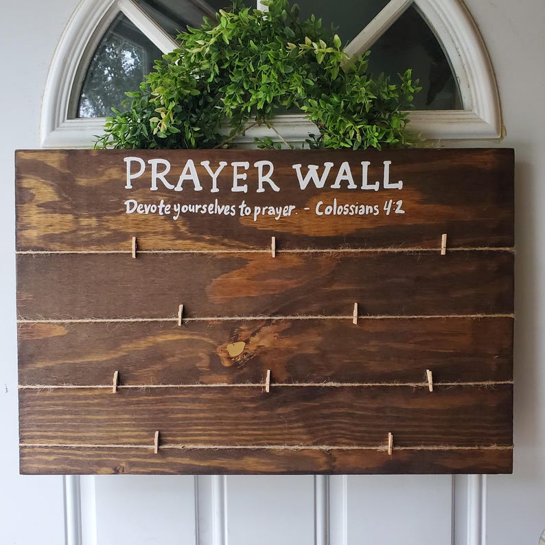 Custom Wooden Prayer Board, Christian Home Decor - Etsy