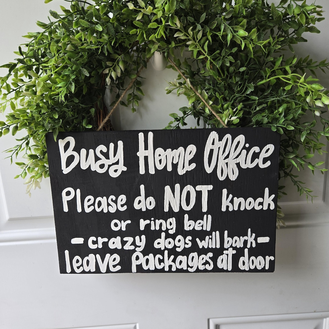 Working Do Not Disturb Sign, Work at Home Door Sign, Work at Home Mom ...