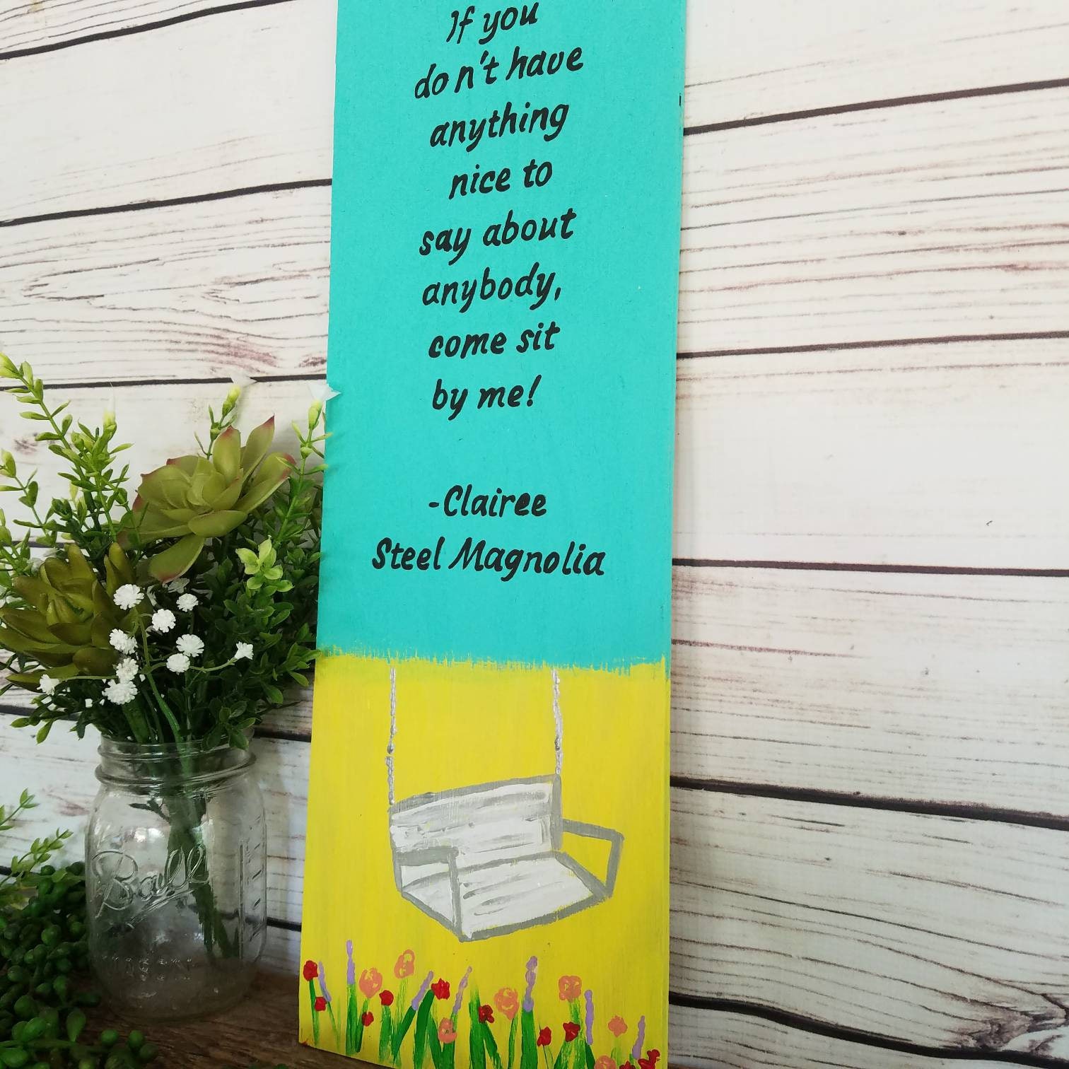 SOUTHERN sign wooden PORCH SIGN Southern quote Steel | Etsy