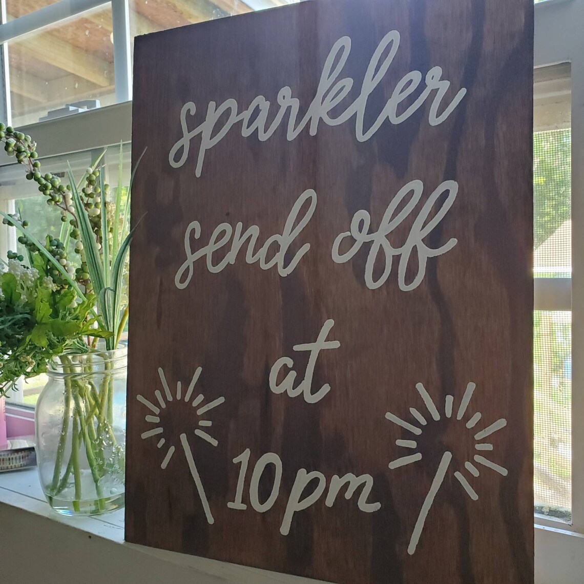 Wedding Sparkler Send off Sign Wooden Wedding Signs Farewell - Etsy