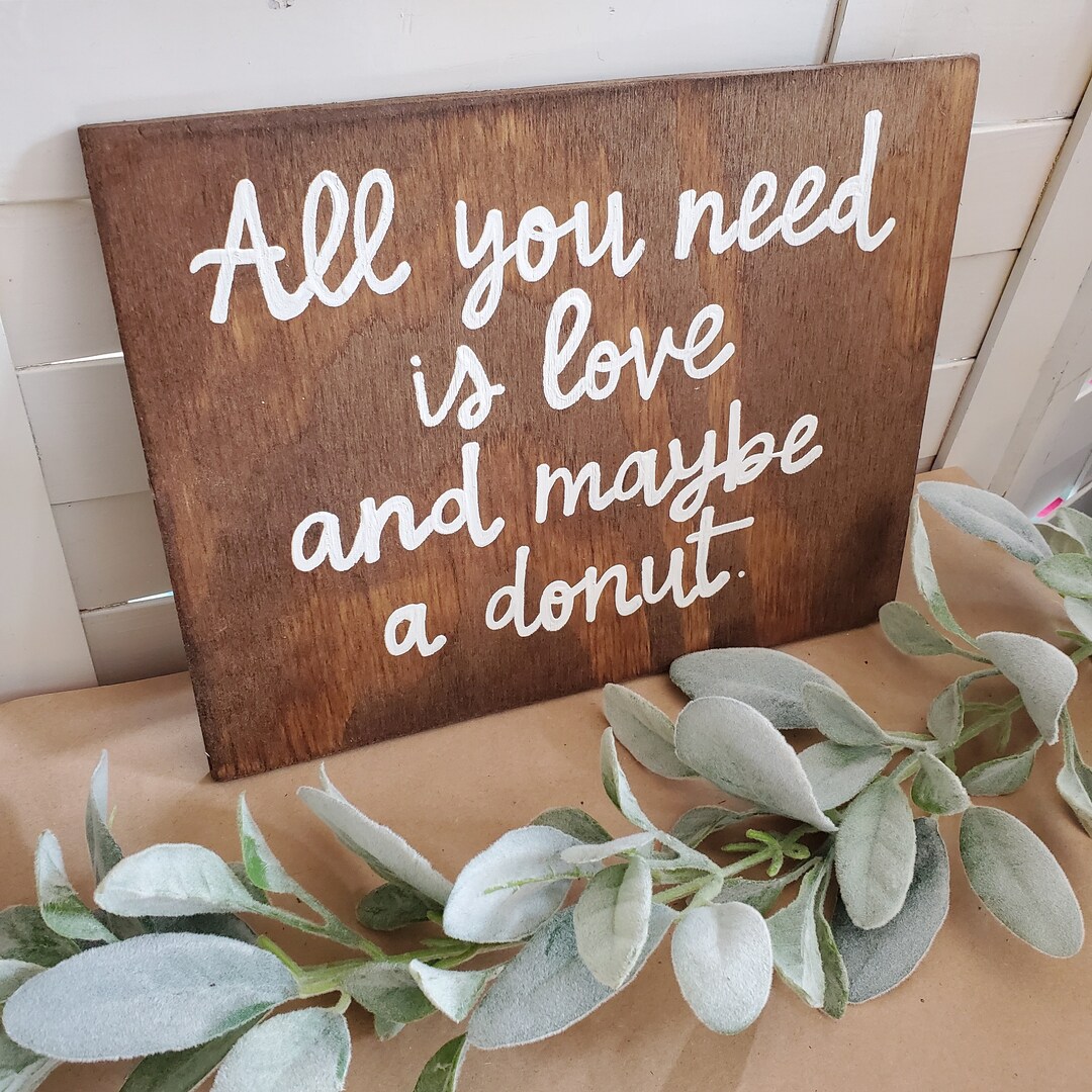 Donut Sign, Donut Party Favor Sign, Donut Wedding Sign, Donut Birthday ...