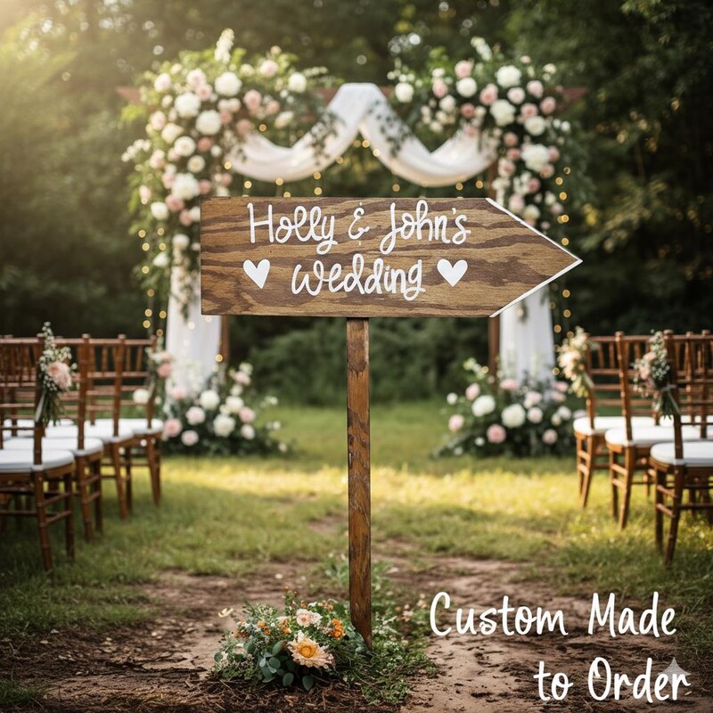 Arrow Wedding Signs - Etsy