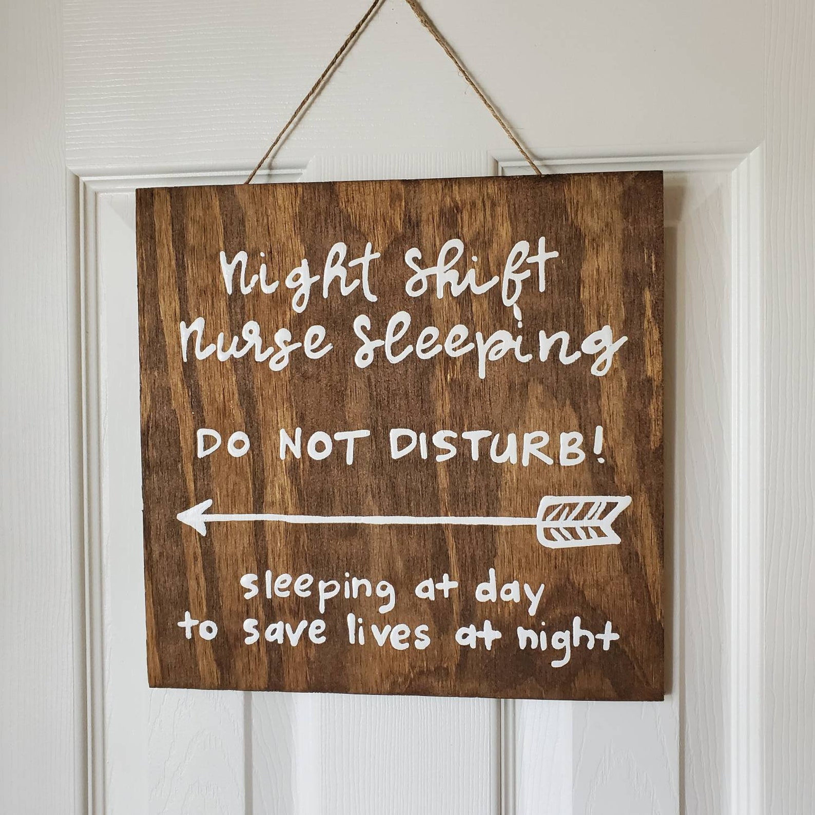 Nurse Sign Sleeping Nurse Nurse Gift RN Gift LPN Gift - Etsy