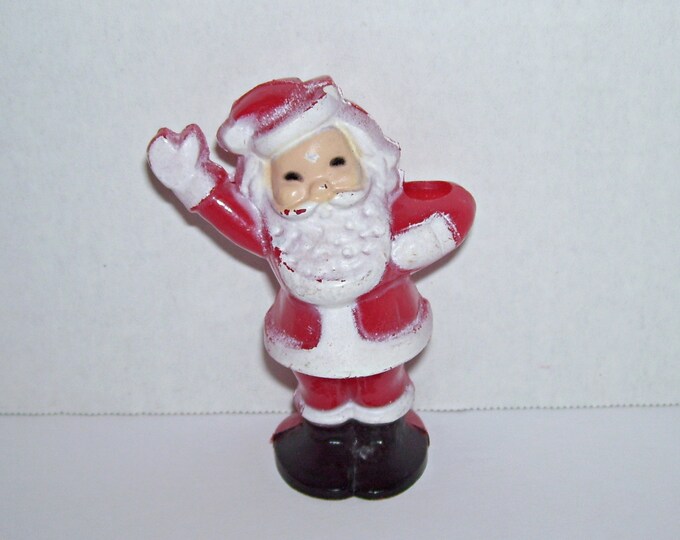 Vintage Santa Claus Hard Plastic Christmas Toy Decoration Candy ...