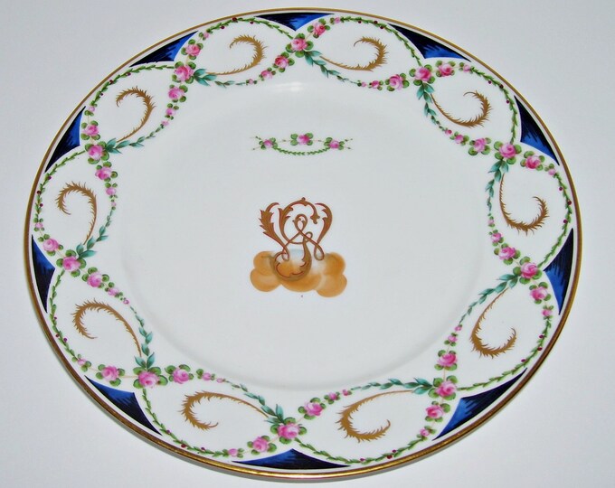 Antique George Washington Monogram Limoges Plate National - Etsy