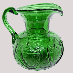 Clevenger Brothers Green Glass Star and Shield Pitcher South Jersey ...