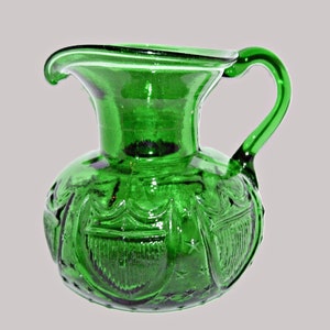 Clevenger Brothers Green Glass Star and Shield Pitcher South Jersey ...