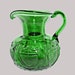 Clevenger Brothers Green Glass Star and Shield Pitcher South Jersey ...