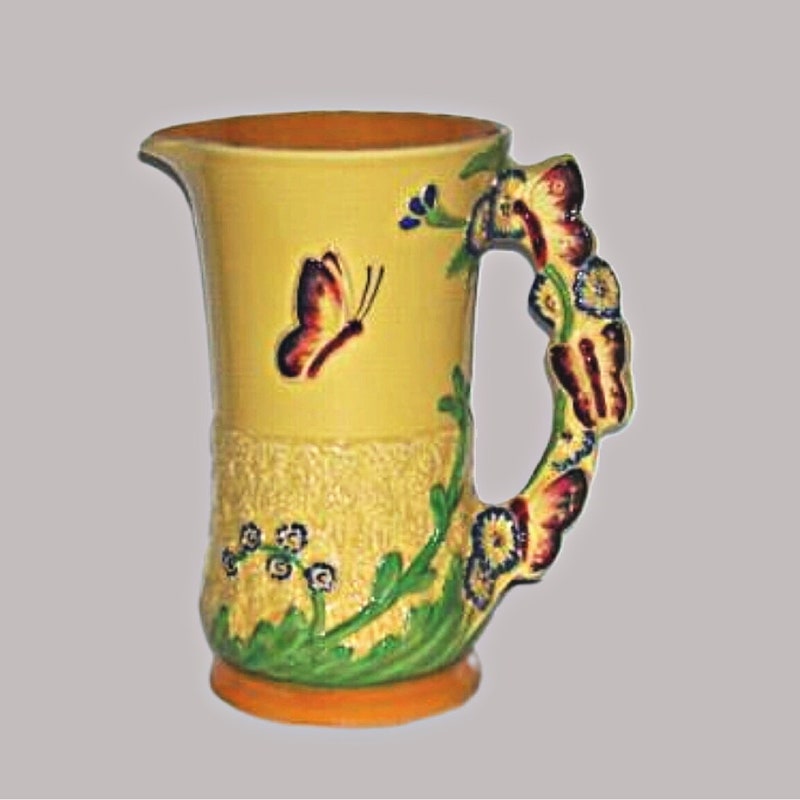 Yellow Ware Pitcher - Etsy