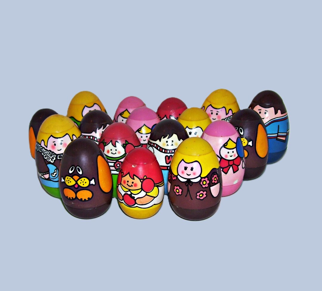 1970s Hasbro Weebles Wobble Toys Dog Baby Girl Boy 17 Pieces Sold as 1 ...