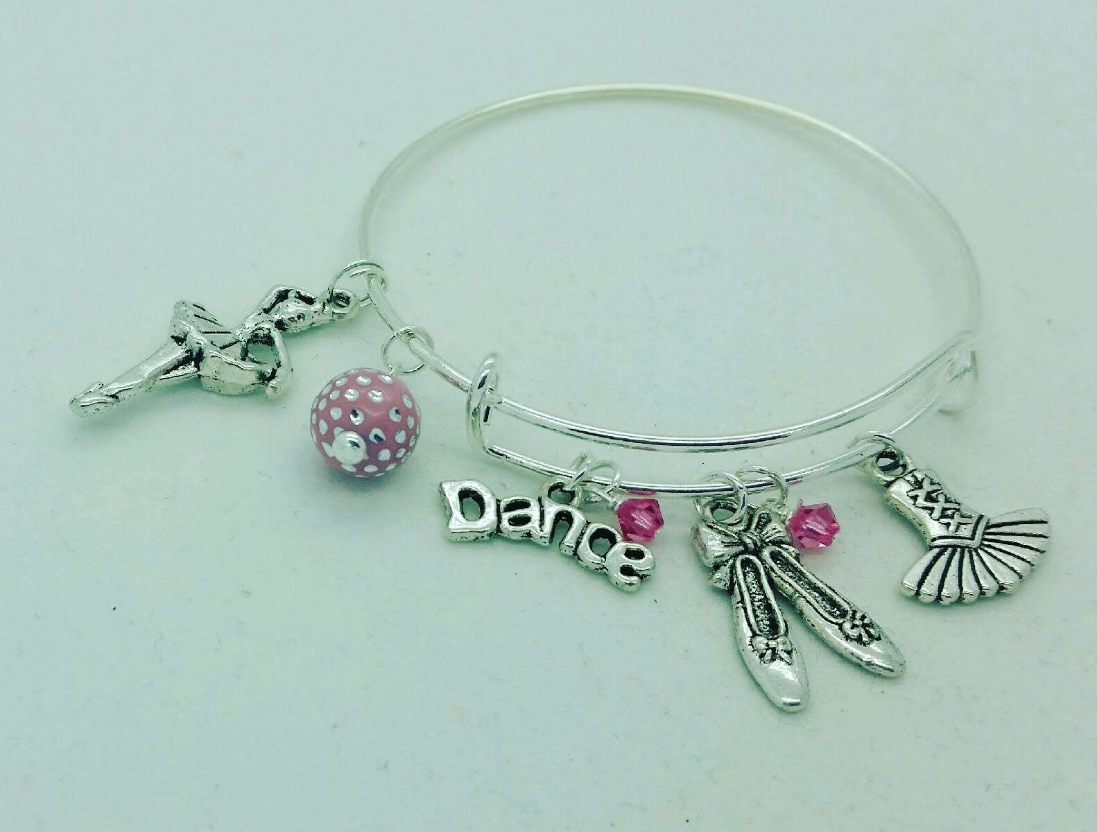 Girls Dance Bangle Girls Dance Bracelet Tutu Bangle Ballet - Etsy