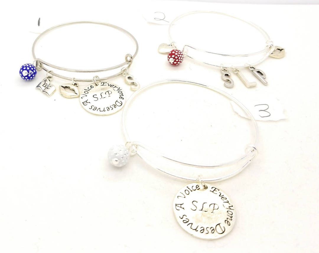 Speech Therapist Bangle, Speech Therapist Gift, Speech Therapist ...