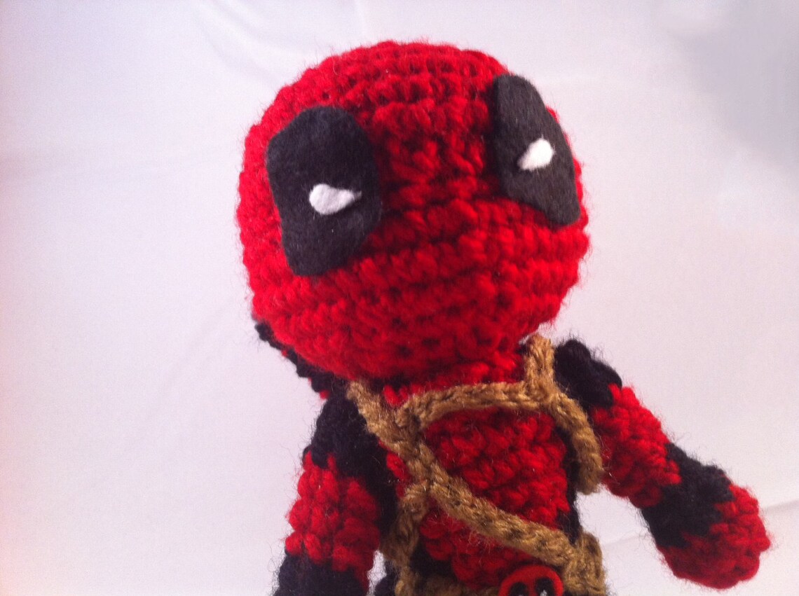 PDF CROCHET PATTERN Deadpool Inspired Chibi Amigurumi | Etsy