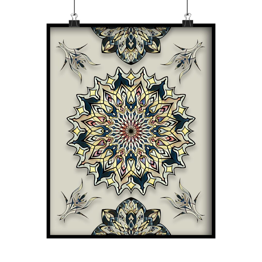 Custom Mandala Poster, Mandala Wall Art, Mandala Wall Decoration, Yoga ...