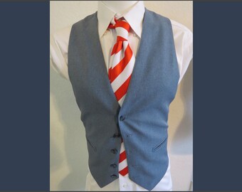 Mens Light Blue Vest - Etsy