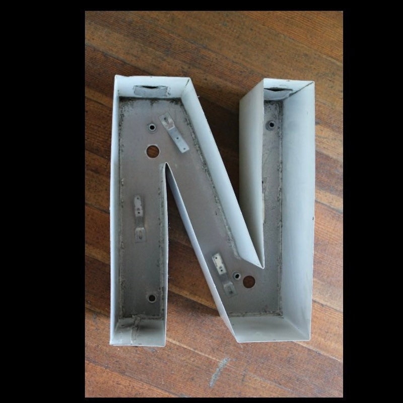 Metal Letter N - Etsy