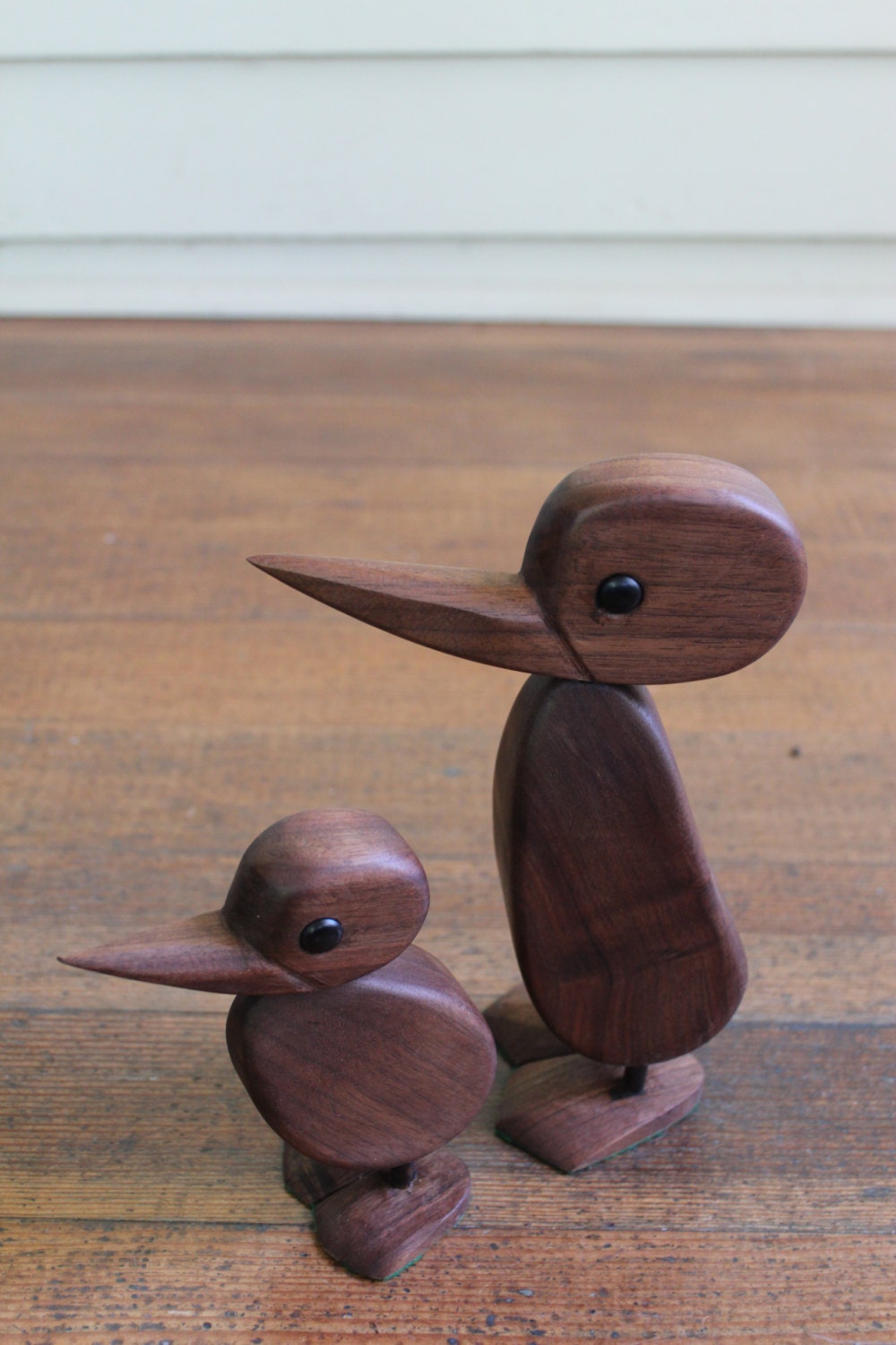 Set of 2 Vintage Teak Wooden Ducks - Hans Bolling Style - Etsy