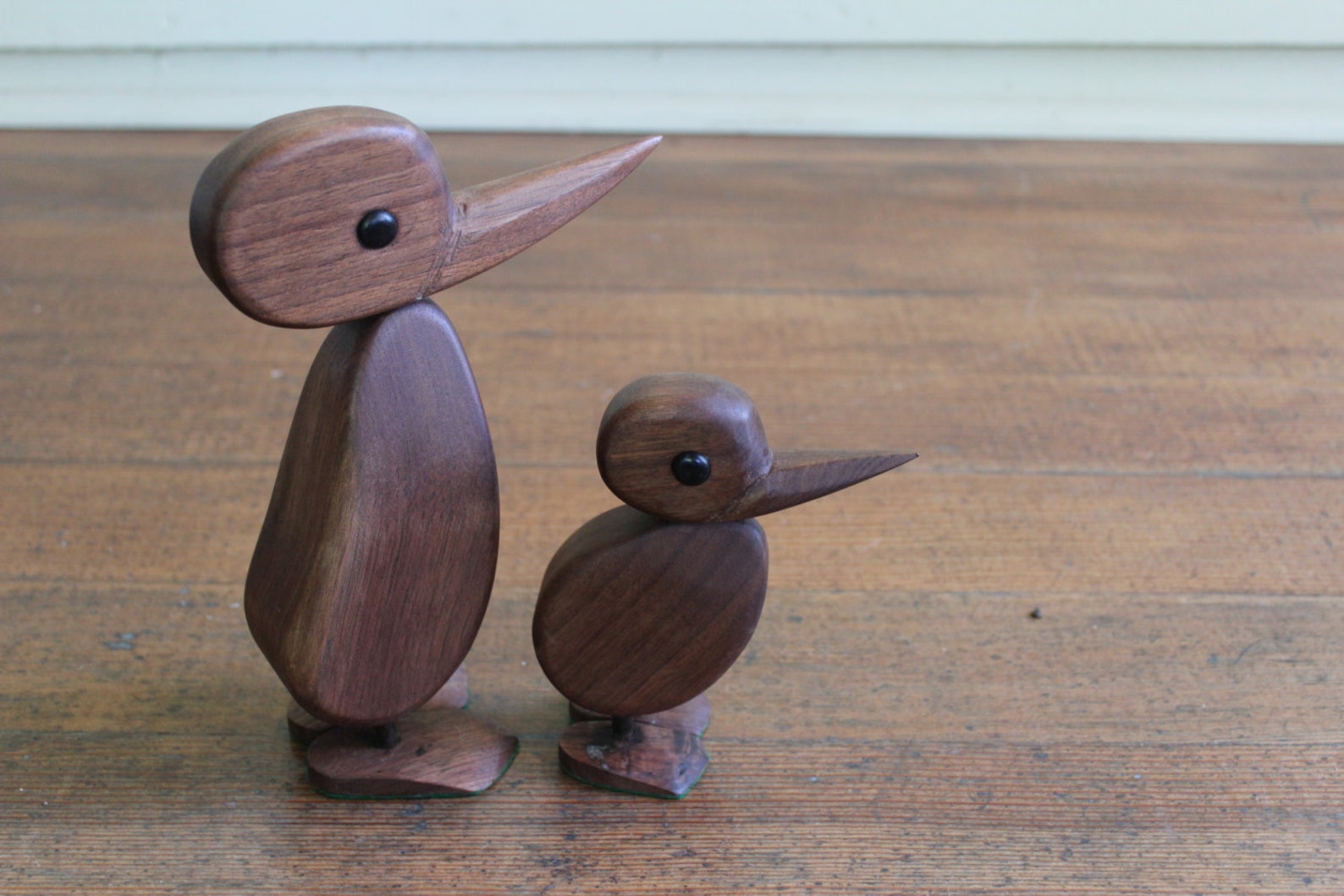 Set of 2 Vintage Teak Wooden Ducks - Hans Bolling Style - Etsy