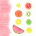 Fruit Slice Clipart, Watercolor Clipart, Fruit Digital Clip Art ...