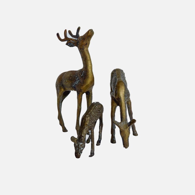 Vintage Mcm Brass Buck - Etsy