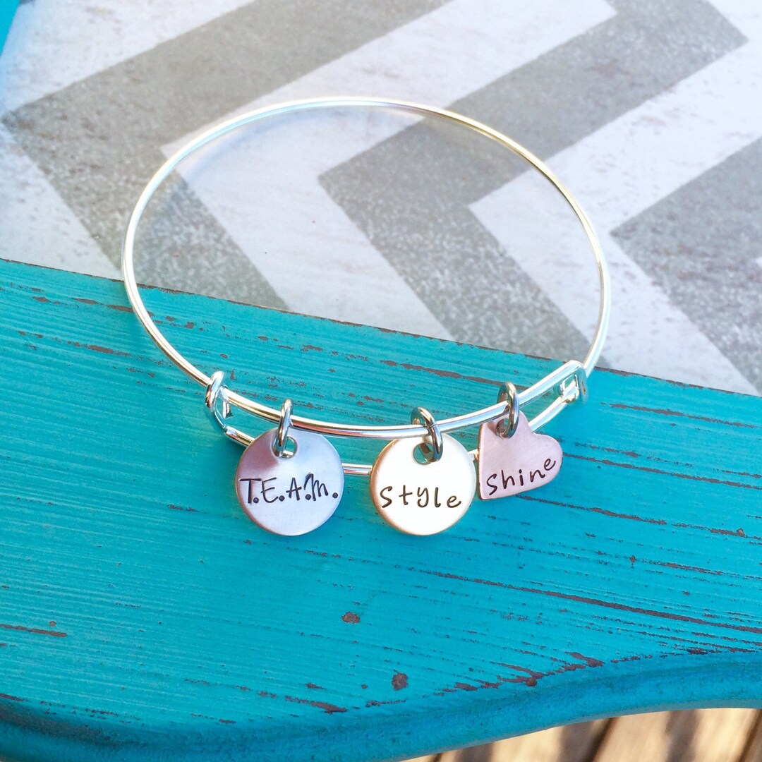 Team Unity Bracelet - Team Building Gift -personalized Bracelet - Hand ...