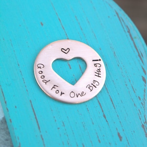 Token of Love - Hand Stamped Token - Gift of Love - Love Token - Mother ...