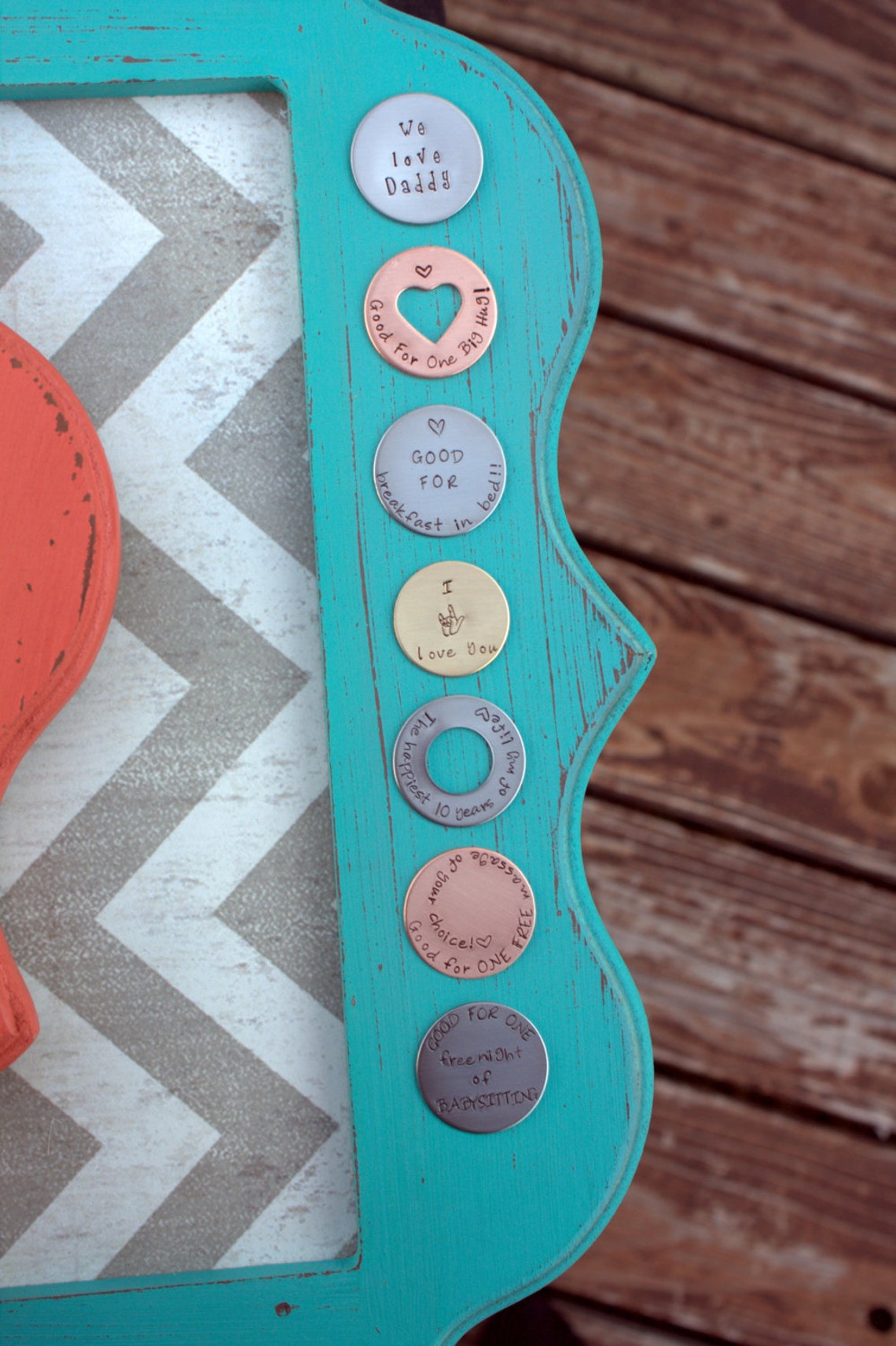 Token of Love Hand Stamped Token Gift of Love Love Token - Etsy