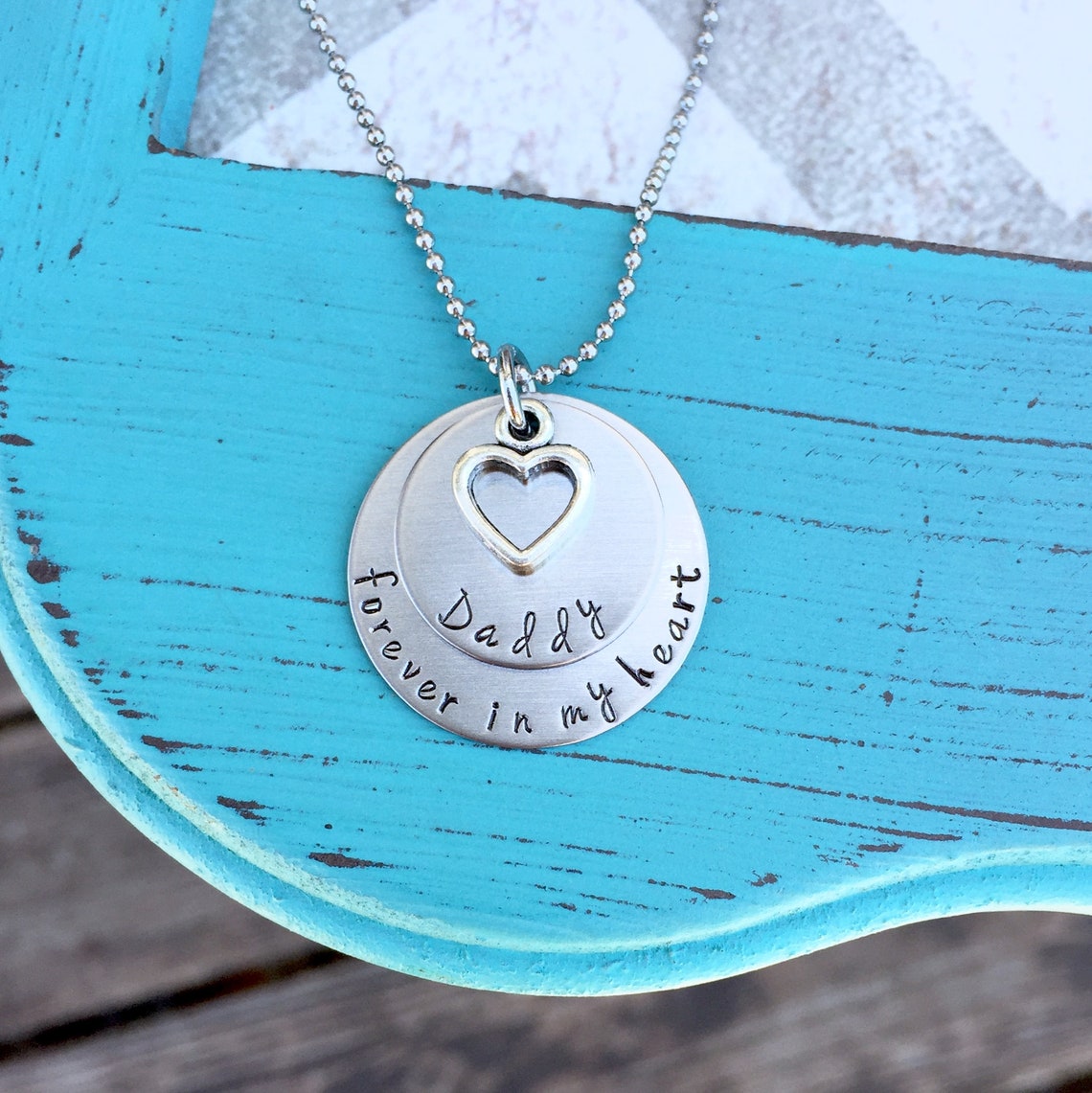 Memory Necklace Forever in My Heart Loss of a Loved One | Etsy
