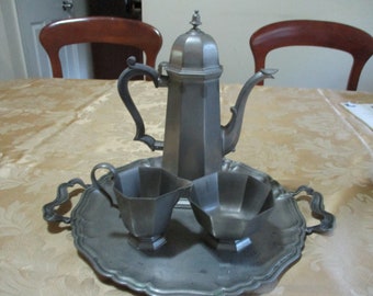 Pewter tea set | Etsy