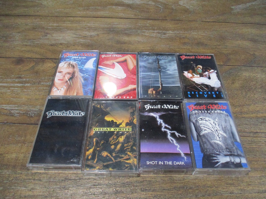 Vintage 1980's Great White Cassette Tapes Excellent Condition Shot in ...